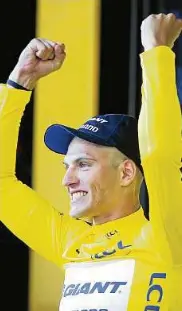 Marcel Kittel und André Greipel streiten sich um das Gelbe Trikot ...