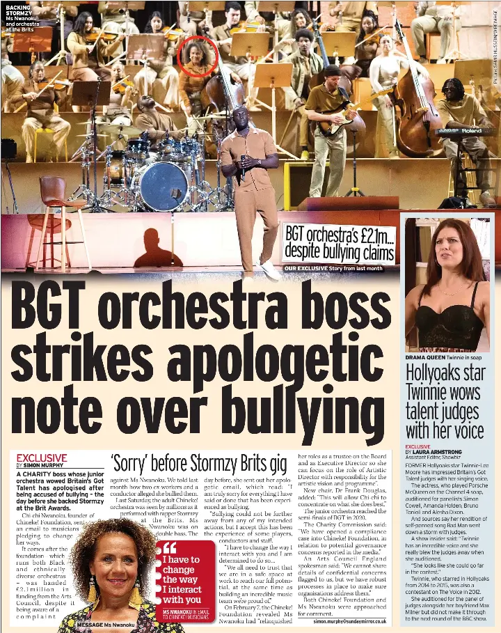 BGT orchestra boss strikes apologetic note over bullying - PressReader
