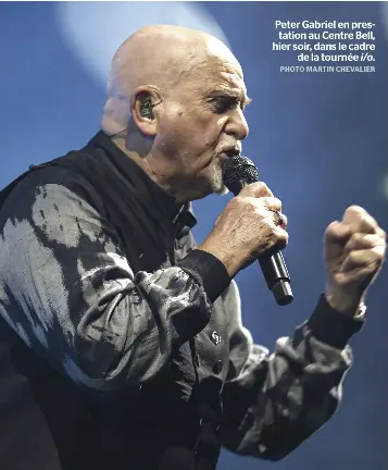 Peter Gabriel : un peu tranquille - PressReader