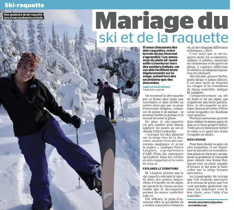 Mariage du ski et de la raquette - PressReader