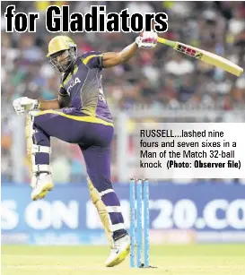 Superb Russell 90 helps seal title for Gladiators - PressReader