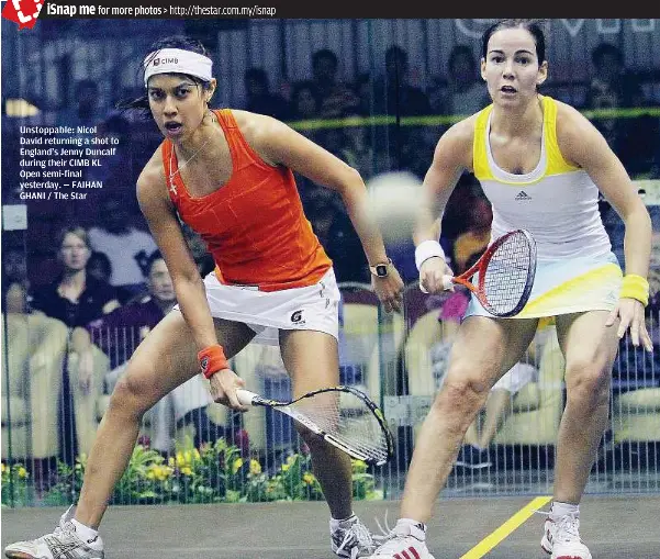 Nicol through to the semi-finals - PressReader