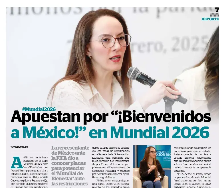 Apuestan por “¡Bienvenido­s a México!” en Mundial 2026 - PressReader