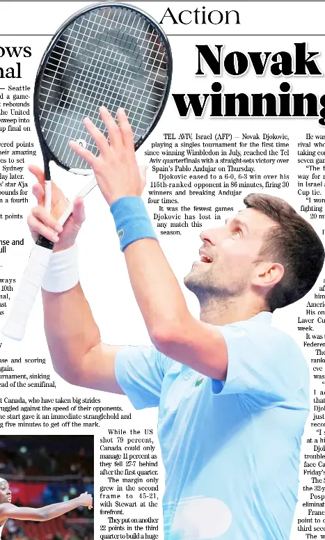 Novak makes winning return - PressReader