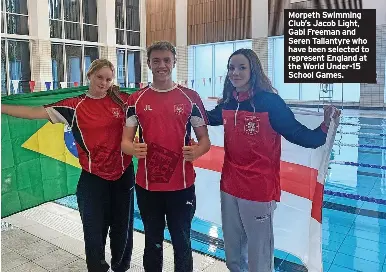A splashing surprise as trio swim for England - PressReader