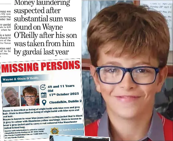 Oisín’s killer father was found with ‘ball of cash’ | The Irish Mail on ...
