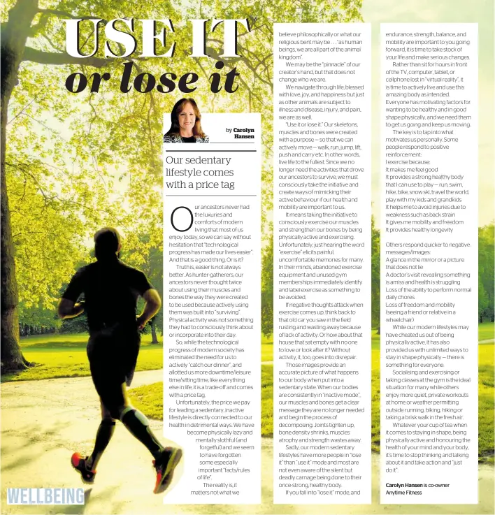 USE IT or lose it - PressReader