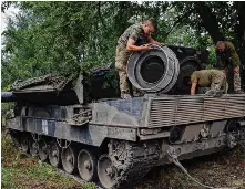 Nur noch „sehr geringe Zahl“Leopard-Panzer an ukrainisch­er Front ...