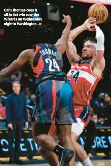 Cam’s wizardry lifts Nets in D.C. - PressReader