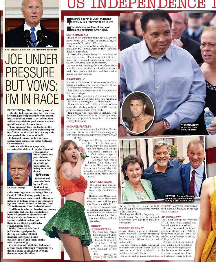 JOE UNDER PRESSURE BUT VOWS: I’M IN RACE - PressReader