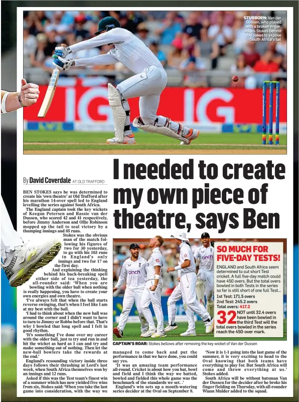 I needed to create my own piece of theatre, says Ben - PressReader