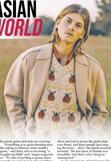 Ruel to wrap up Asian leg of 4th Wall World Tour in Manila - PressReader