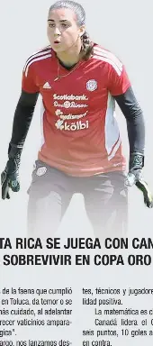 COSTA RICA SE JUEGA CON CANADÁ SOBREVIVIR EN COPA ORO - PressReader