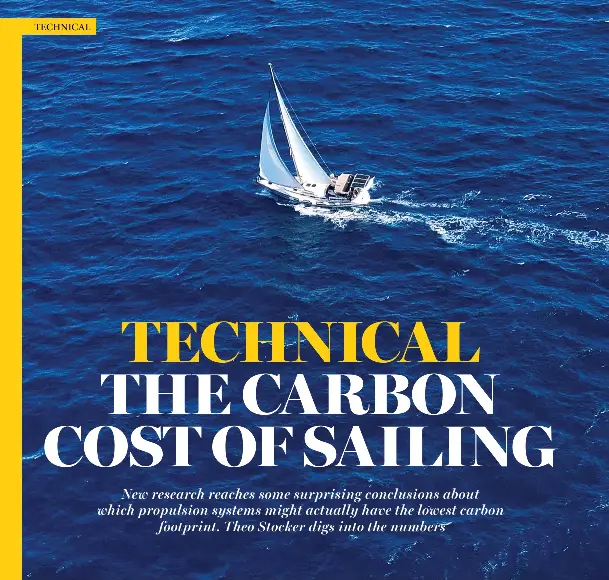 TECHNICAL THE CARBON COST OF SAILING - PressReader