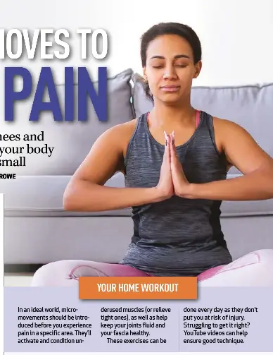 8 MICRO MOVES TO BEAT PAIN - PressReader