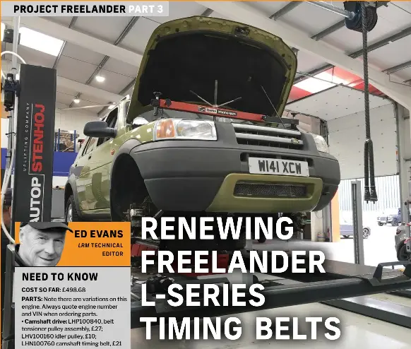 RENEWING FREELANDER L-SERIES TIMING BELTS - PressReader