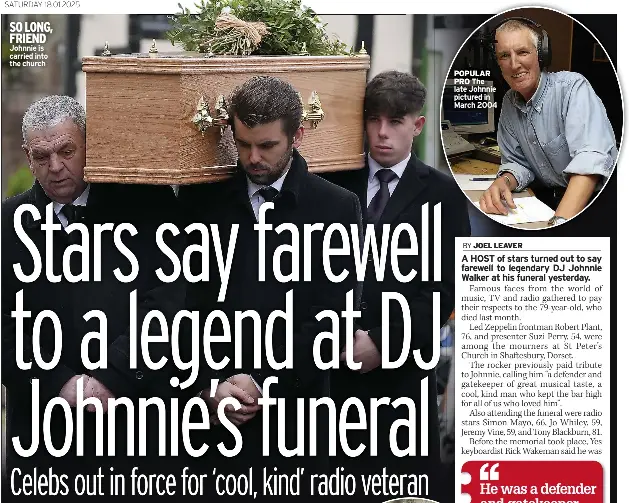 Stars say farewell to a legend at DJ Johnnie’s funeral - PressReader