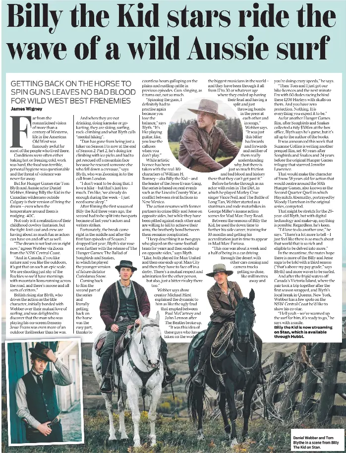 Billy the Kid stars ride the wave of a wild Aussie surf - PressReader