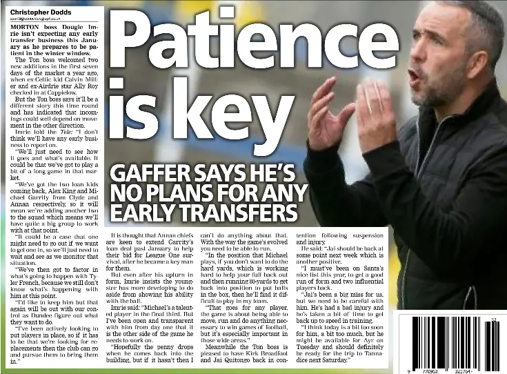 Patience is key - PressReader