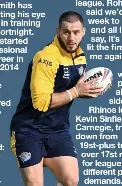 Boyce turned on by surprise Rhinos switch - PressReader