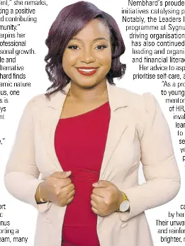 Anadeen Nembhard: Empowering leadership - PressReader