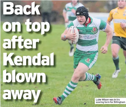Back on top after Kendal blown away - PressReader