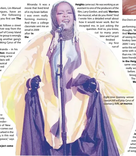 Lauryn Hill to star in ‘Warriors’ musical album - PressReader