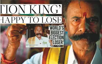 ‘ELECTION KING’ WHO IS HAPPY TO LOSE - PressReader