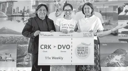 CEB RESUMES CLARK-DAVAO ROUTE - PressReader