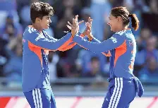 Smriti, Shafali and Shree Charani on song as India makes it two out of ...