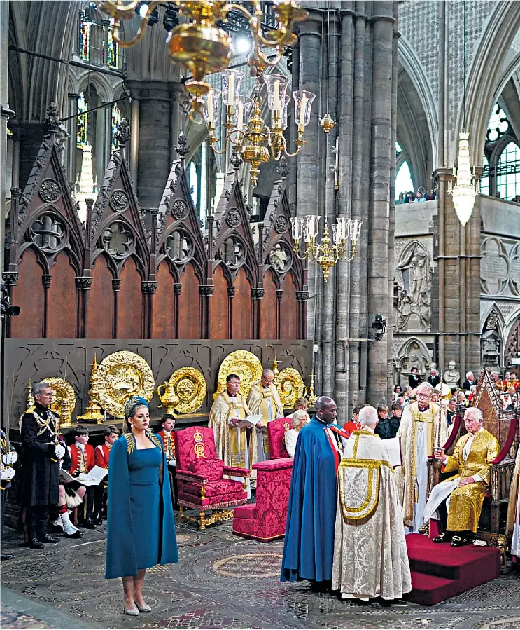 The King and Queen took their place in history just as he hoped: together - PressReader