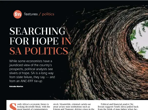 SEARCHING FOR HOPE IN SA POLITICS - PressReader