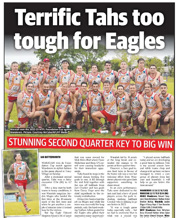 Terrific Tahs too tough for Eagles - PressReader