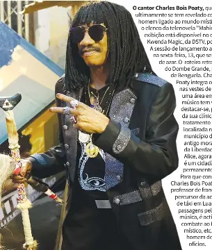 Charles Bois Poaty entre o misticismo e a ficção - PressReader