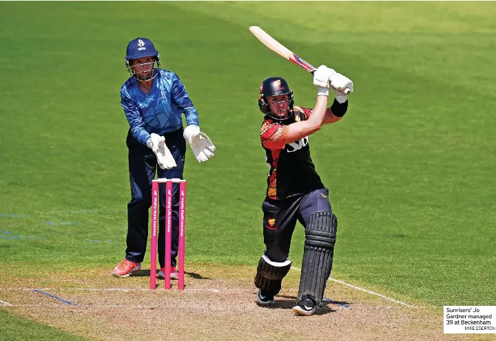 Sunrisers struggle after losing Gardner and drop to fourth - PressReader