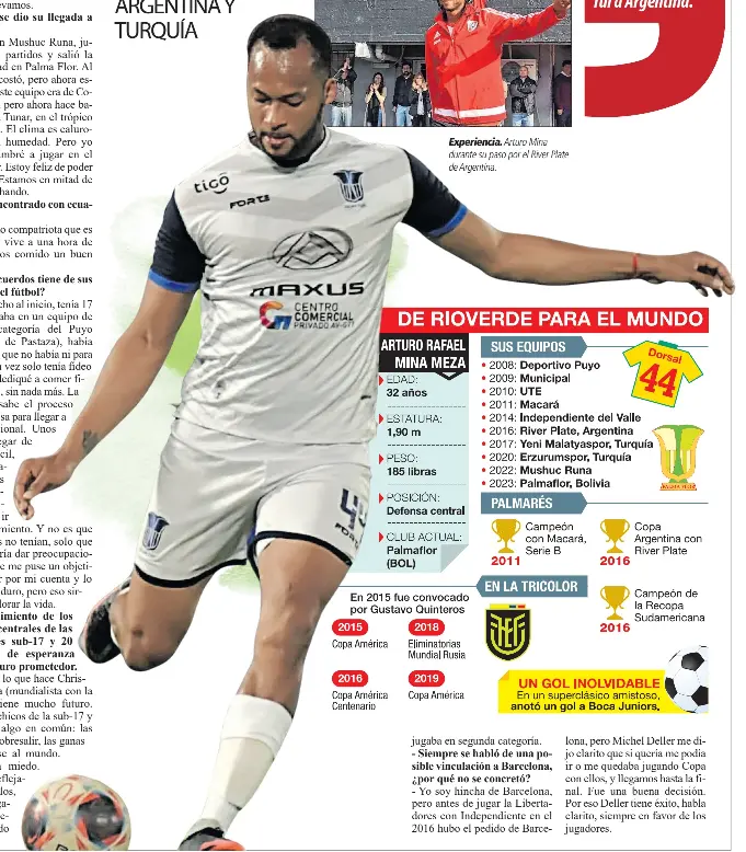 “El gol a Boca Juniors me marcó la vida, es inolvidabl­e” - PressReader