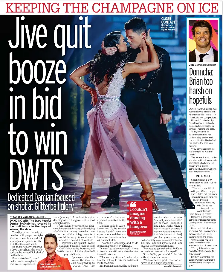 Jive quit booze in bid to win DWTS - PressReader