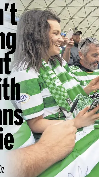 If I wasn’t managing I’d be out there with Celtic fans my selfie - PressReader