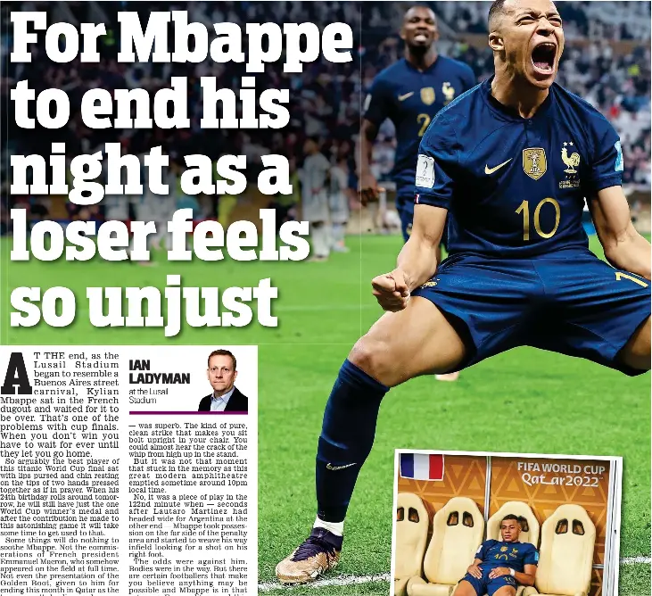 For Mbappe to end his night as a loser feels so unjust - PressReader