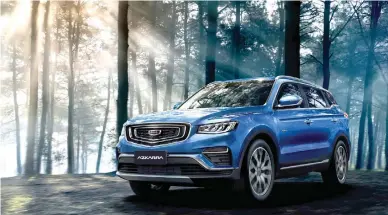 Geely launches Azkarra hybrid SUV online - PressReader