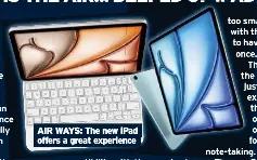 ALL I NEED IS THE AIR... BEEFEDEEFE­D UP iPADiP PROVES BIGGER IS BETTER - PressReader