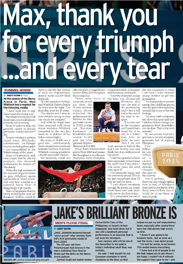 Max, thank you for every triumph ...and every tear - PressReader