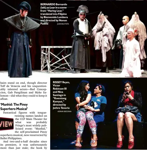 Freshness, surprise and provocatio­n at the first-ever Fringe Manila ...