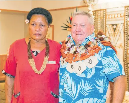 Outrigger staff farewell general manager Peter Hopgood - PressReader