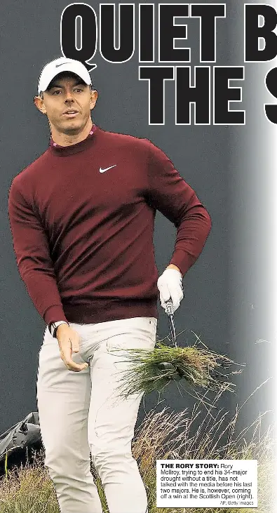 Rory ghosting media speaks to desperatio­n to end major drought - PressReader
