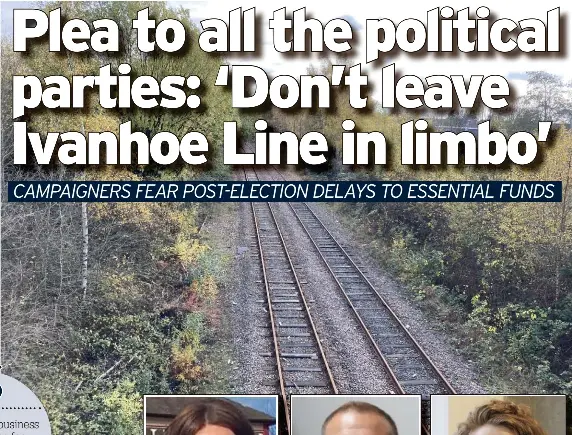 Plea to all the political parties: ‘Don’t leave Ivanhoe Line in limbo ...