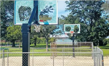 Park’s second basketball hoop smashed by vandals - PressReader
