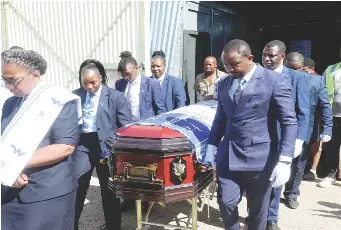 FAREWELL FIRE 7 Ndoro to be buried today - PressReader