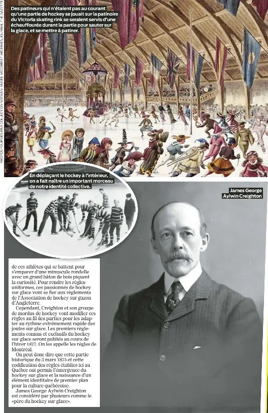 Le premier match de hockey intérieur de l’histoire, il y a 150 ans ...