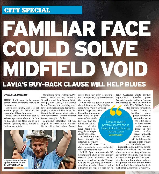 FAMILIAR FACE COULD SOLVE MIDFIELD VOID - PressReader